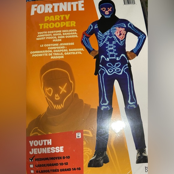 Costumes | Kids Fortnite Party Trooper Costume Medium 81 | Poshmark